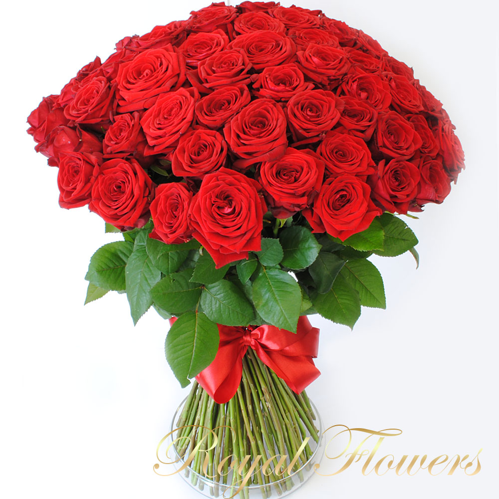 101 rožių puokštė | RoyalFlowers.lt